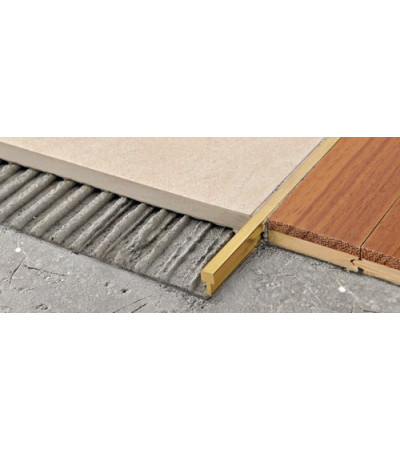 Profil/Prag trecere T parchet/gresie, alama, fara diferenta de nivel